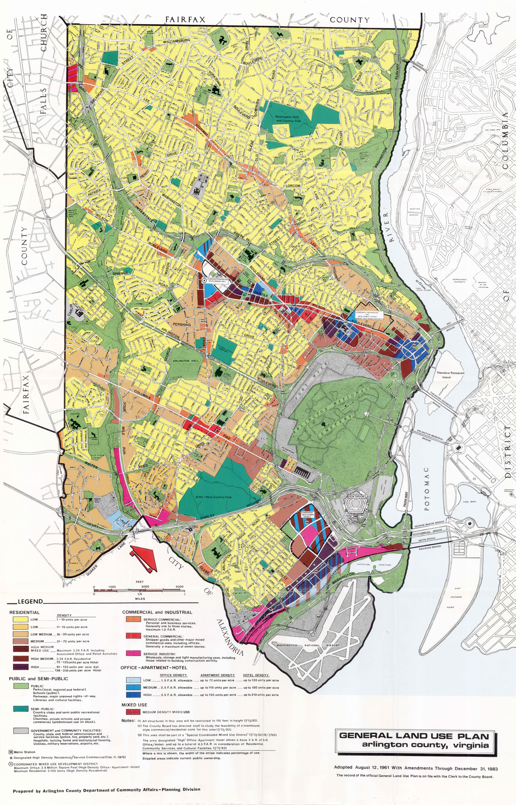Department of Community Affairs 1983 Map - Arlington Historical Society